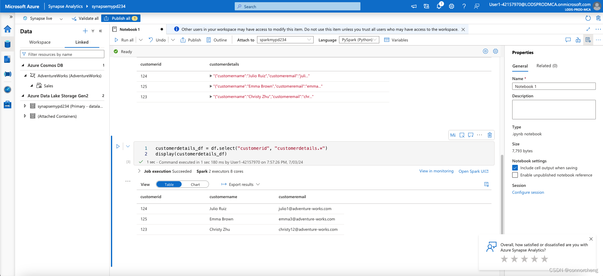 Synapse Link (Cosmos DB)-CSDN博客