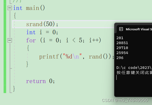 rand与srand：种子与随机数生成-CSDN博客