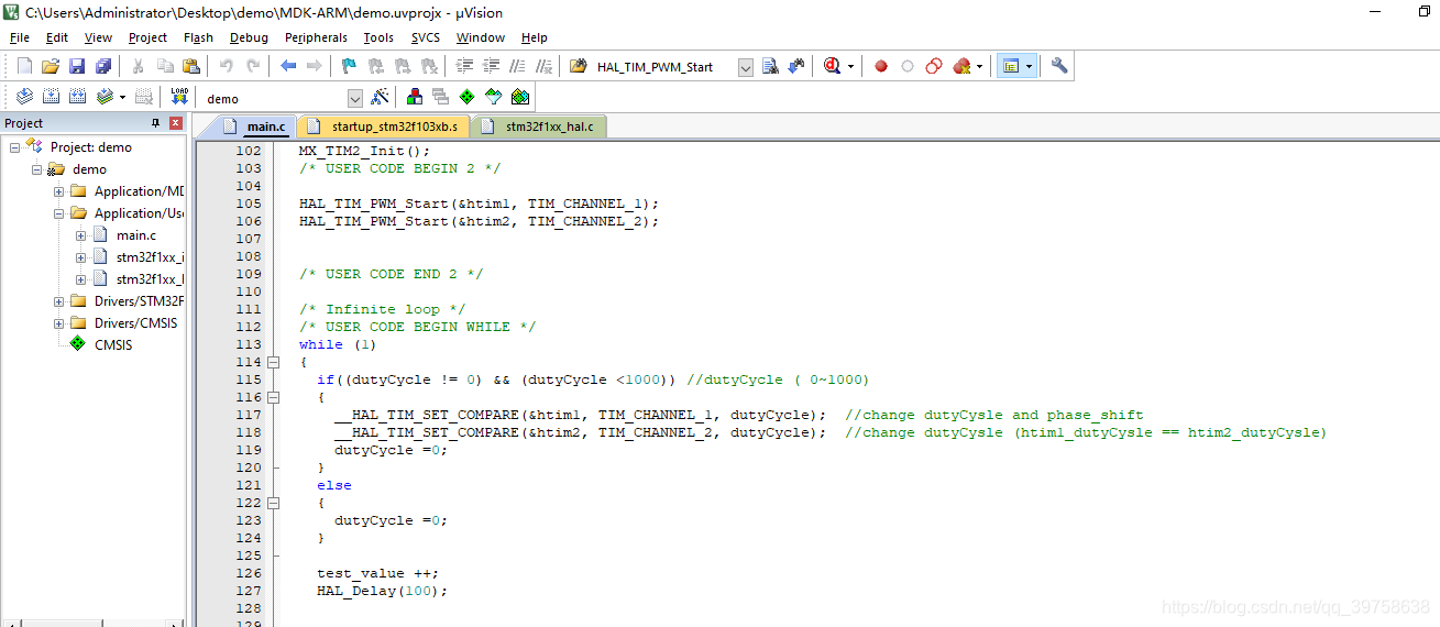 Stm32用cubemx配置pwm波，实现相移mcu Pwm 相移 Csdn博客 8182