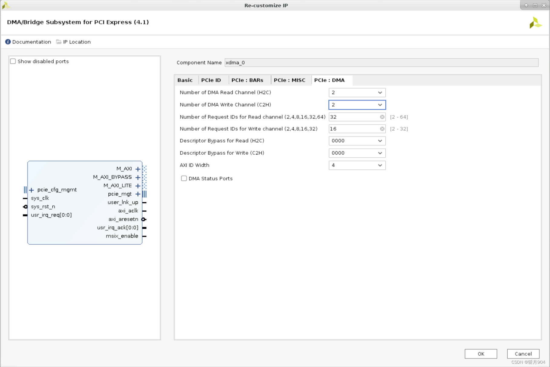 新手学习Vivado XDMA (1) - 配置详细分析-CSDN博客