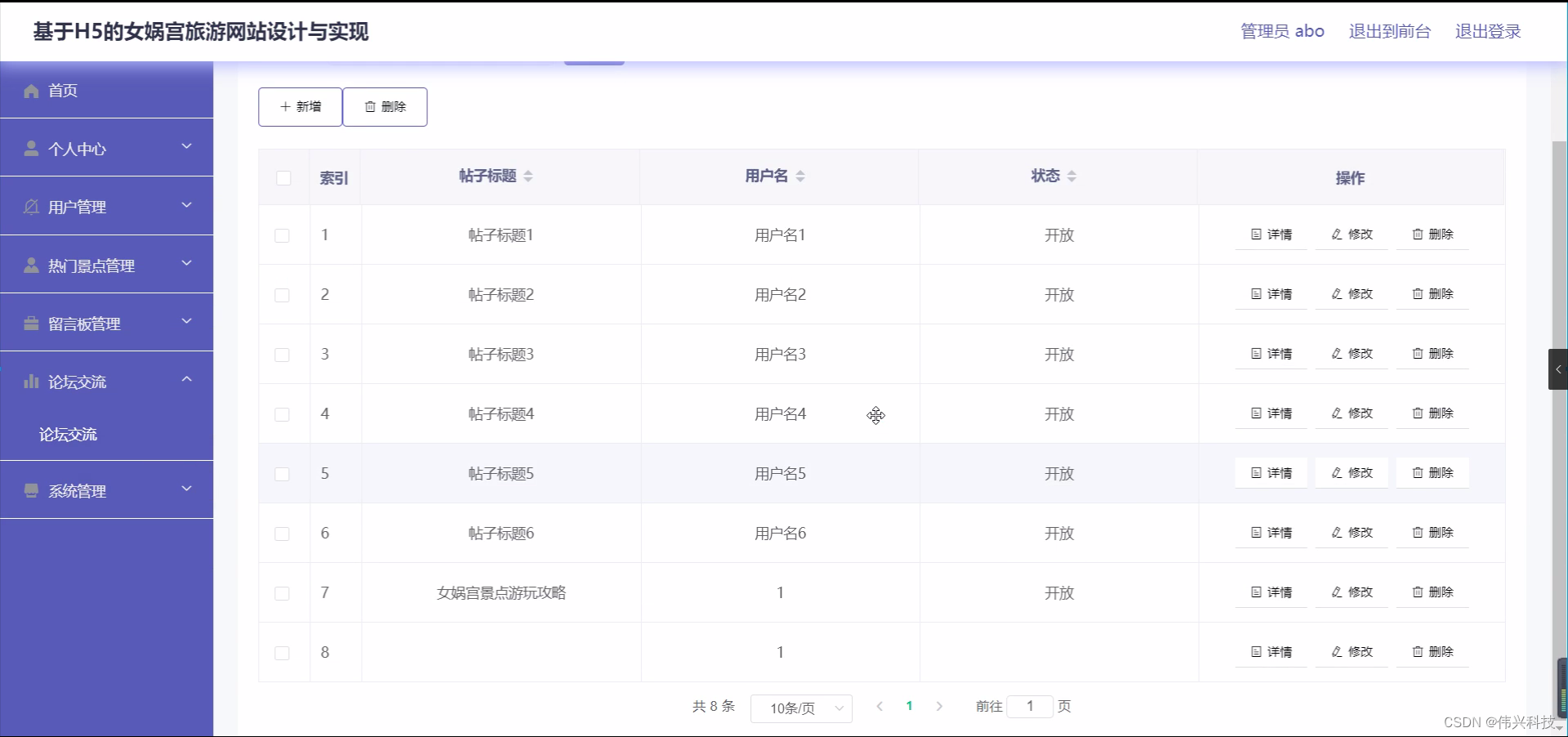 JAVA毕设项目H5女娲宫旅游网站设计与实现（Vue+Mybatis+Maven+Mysql+sprnig+SpringMVC）_前端组件 女娲平台-CSDN博客
