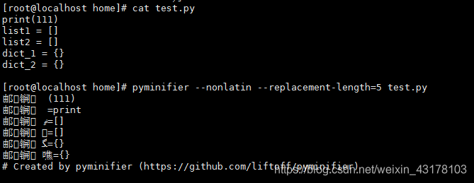 使用pyminifier对代码进行混淆加密实例_pyminifier 混淆-CSDN博客