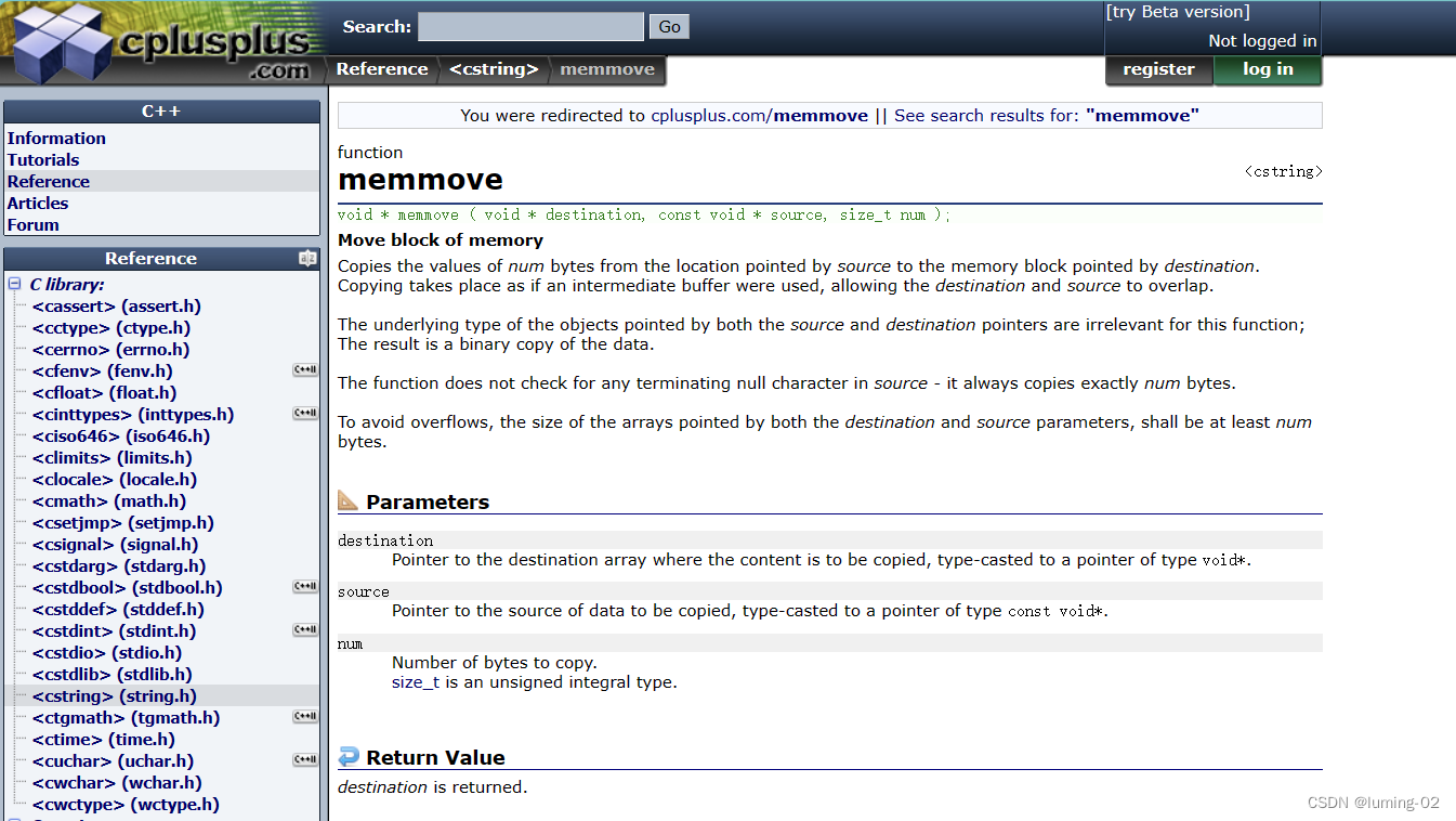 内存函数 memcpy 和 memmove 的讲解和模拟实现-CSDN博客