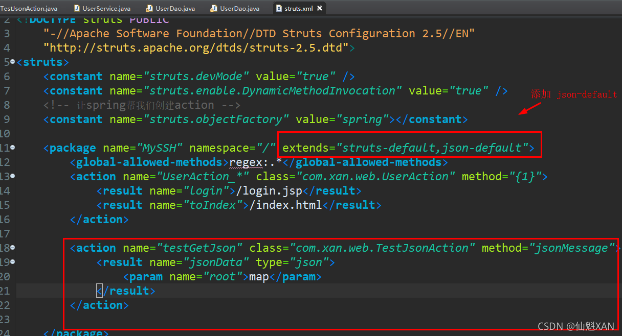 Web 基础之 SSH 框架访问网页返回 json 数据简单实现的整理_ssh json-CSDN博客