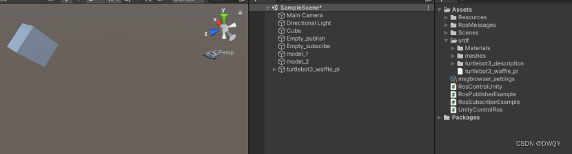Unity导入urdf模型turtlebot3 Waffle Pi为例unity Urdf Csdn博客