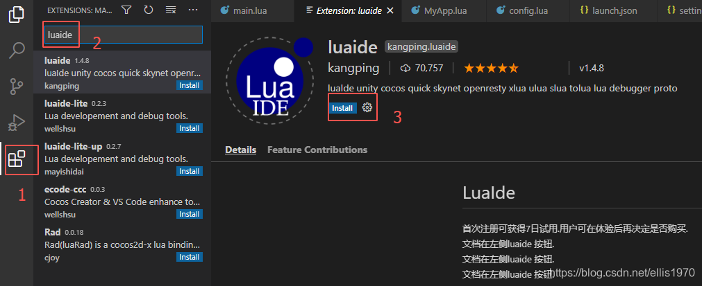 quick-cocos2d-x可调试开发环境搭建(vs+babelua和vscode+luaide)-CSDN博客