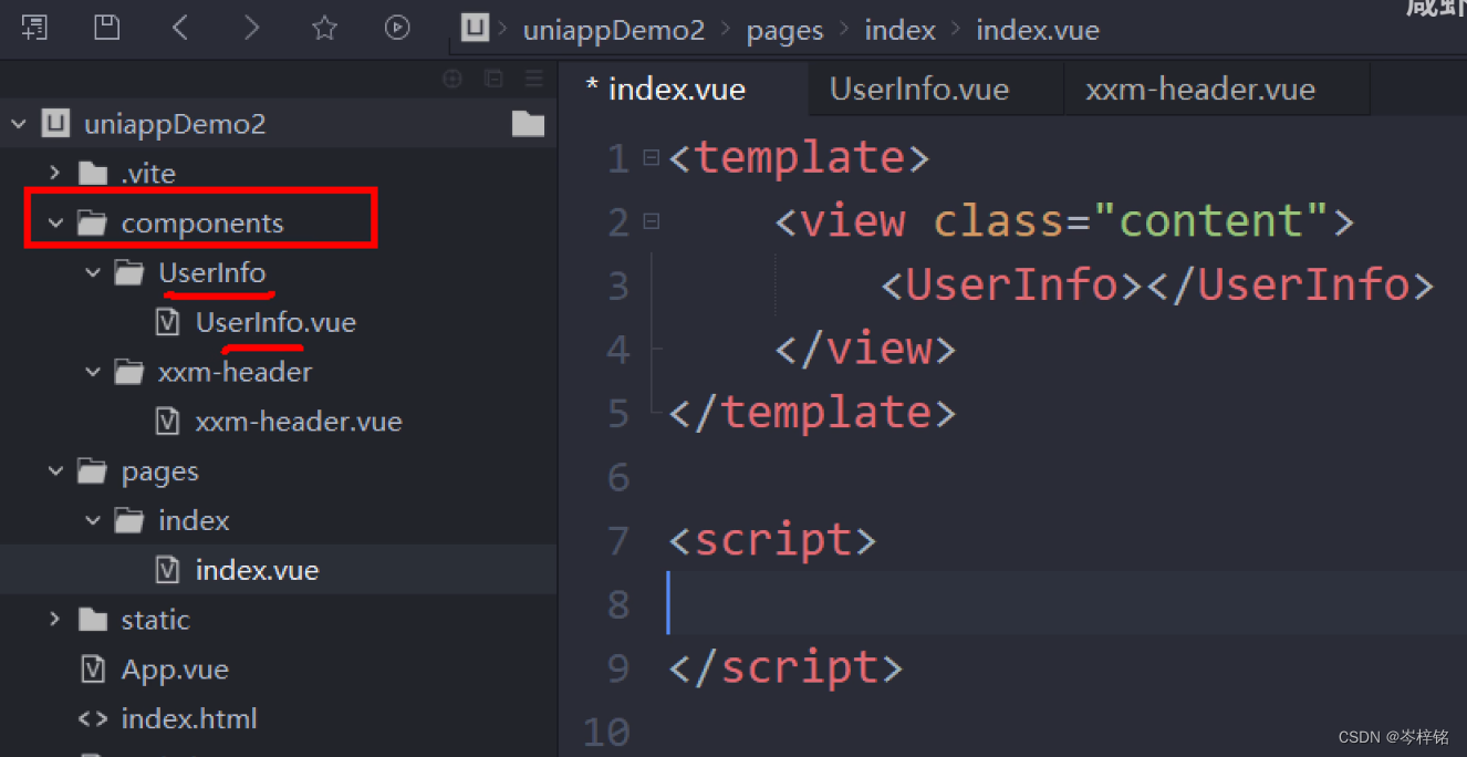 uniapp——第3篇：自定义组件、组件间传数据_uniapp defineexpose-CSDN博客