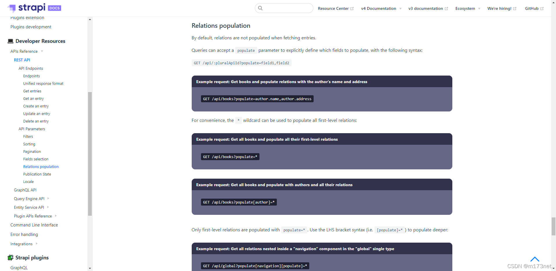 strapi v4, API 响应不返回关系数据解决办法_strapi不返回relation字段-CSDN博客