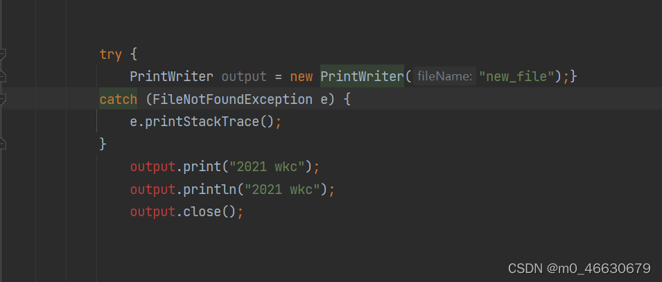 Java 使用PrintWriter写入文件时异常处理的两种方式_printwriter exception-CSDN博客