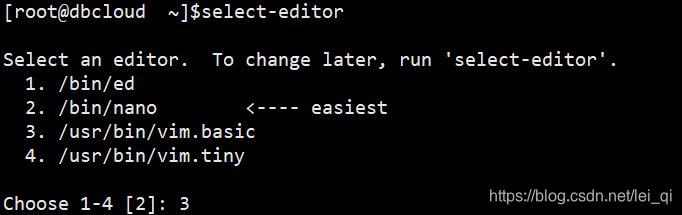 crontab误选了GNU nano，切换回vim编辑器_gnu nano 2.9.3-CSDN博客