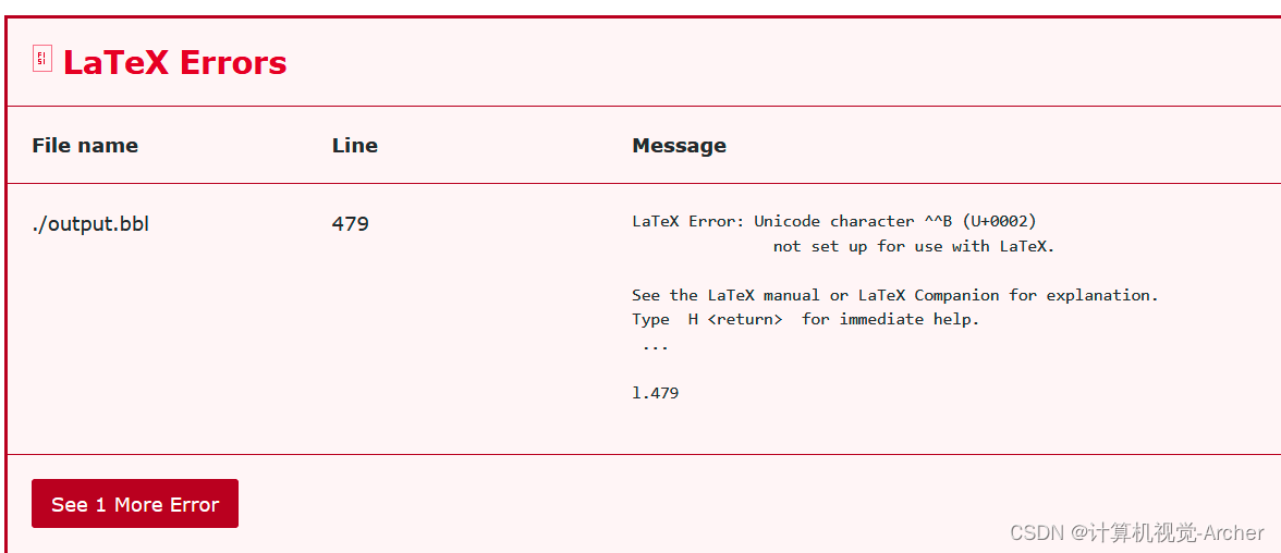[未解决]投稿TNNLS-latex检验环节报错 LaTeX Error: Unicode character ^^B (U+0002)not set up for use with ...