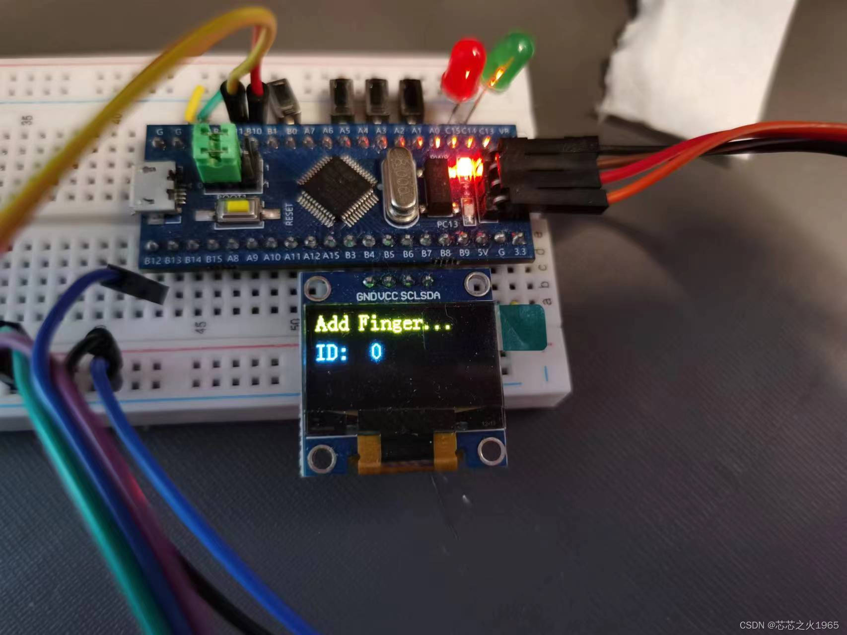 基于stm32F103C8T6的AS608指纹识别模块（江科大版，源码可用，支持定制）_stm32 as608-CSDN博客