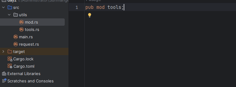 rust多个mod文件引用和文件夹mod使用注意事项_rust mod-CSDN博客