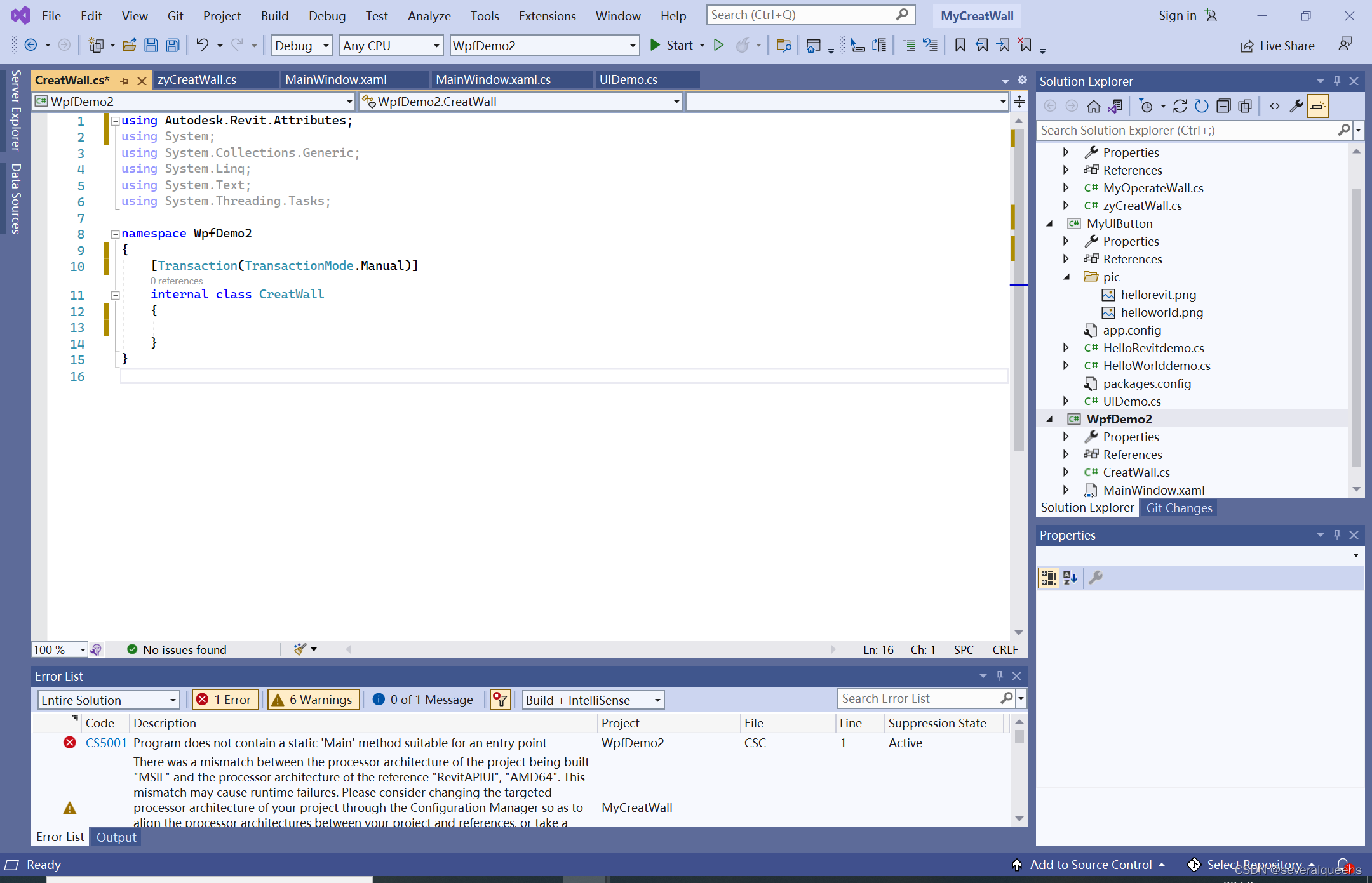 C#编译出现Program does not contain a static ‘Main‘ method suitable for an entry point 如何解决_program ...