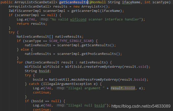 Android 9.0 WiFi 扫描结果上报和获取流程_getscanresults-CSDN博客