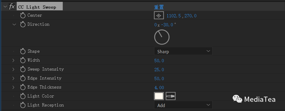 Ae 效果：CC Light Sweep-CSDN博客