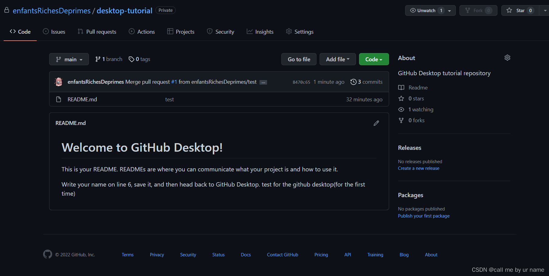 github(desktop)使用教程（三） 【保姆级】{desktop tutorial repository,创建分支，编辑文件，保存修改，commit，publish to github ...