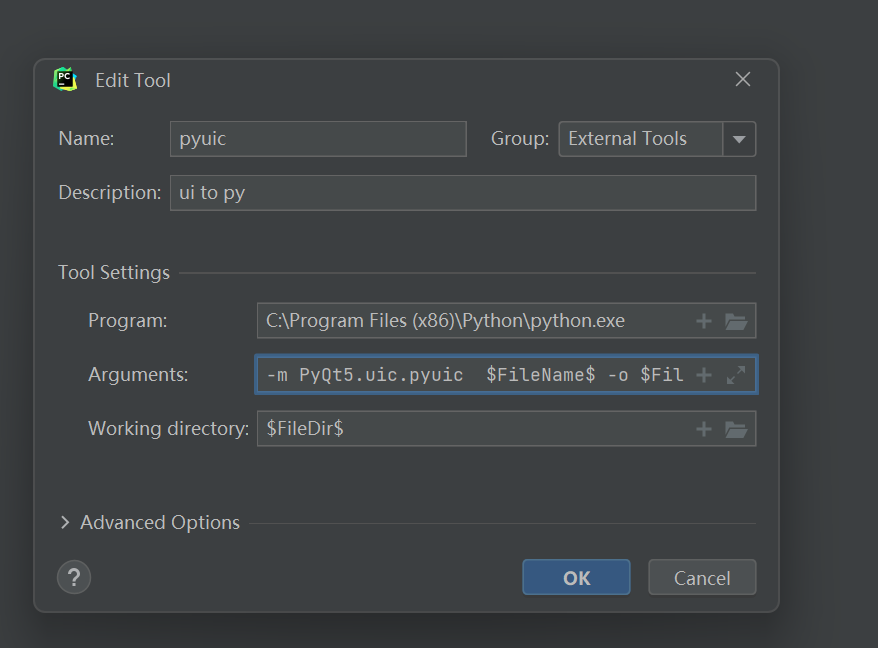pycharm 添加pyuic 插件_python导入pyuic-CSDN博客