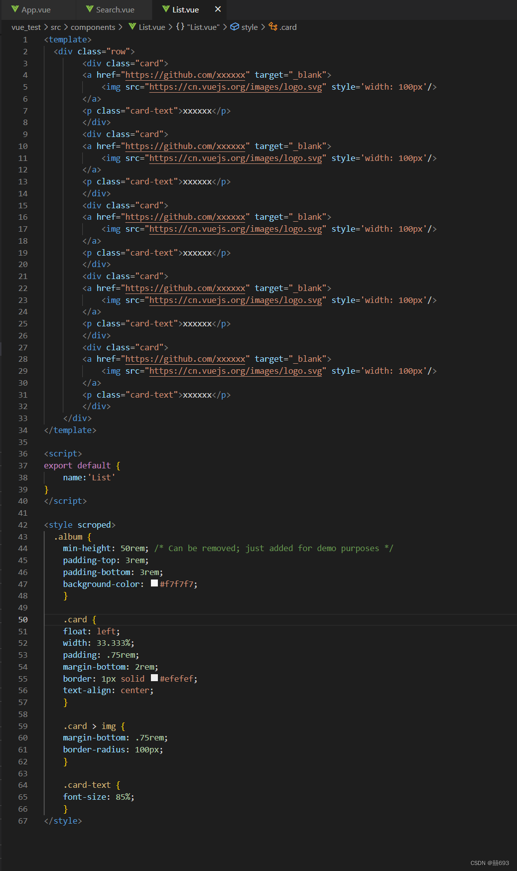 Day27_github案例_静态组件_vue学习 github静态组件-CSDN博客