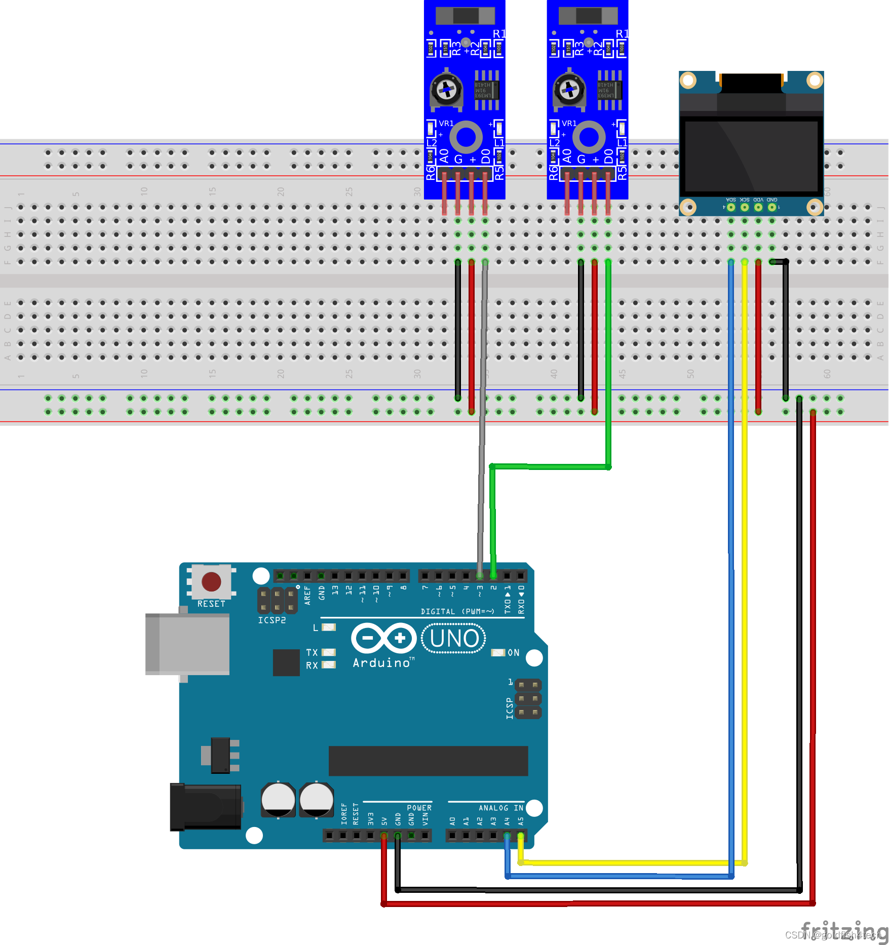 Fritzing软件绘制Arduino面包板接线图传感器模块库文件097_oled 在fritzing哪个位置-CSDN博客