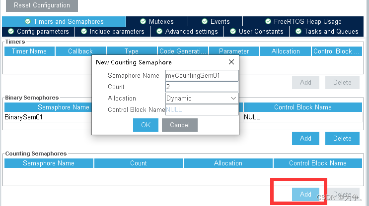 Stm32cubemx Hal学习记录:freertos信号量ossemaphorewait Csdn博客