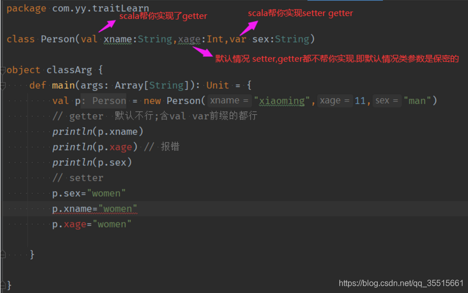 scala类参数 setter getter_scala class类setter getter-CSDN博客