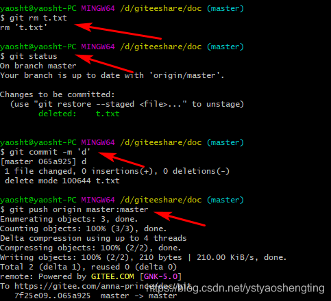 GIT基本快照命令之git-rm_git rm-CSDN博客