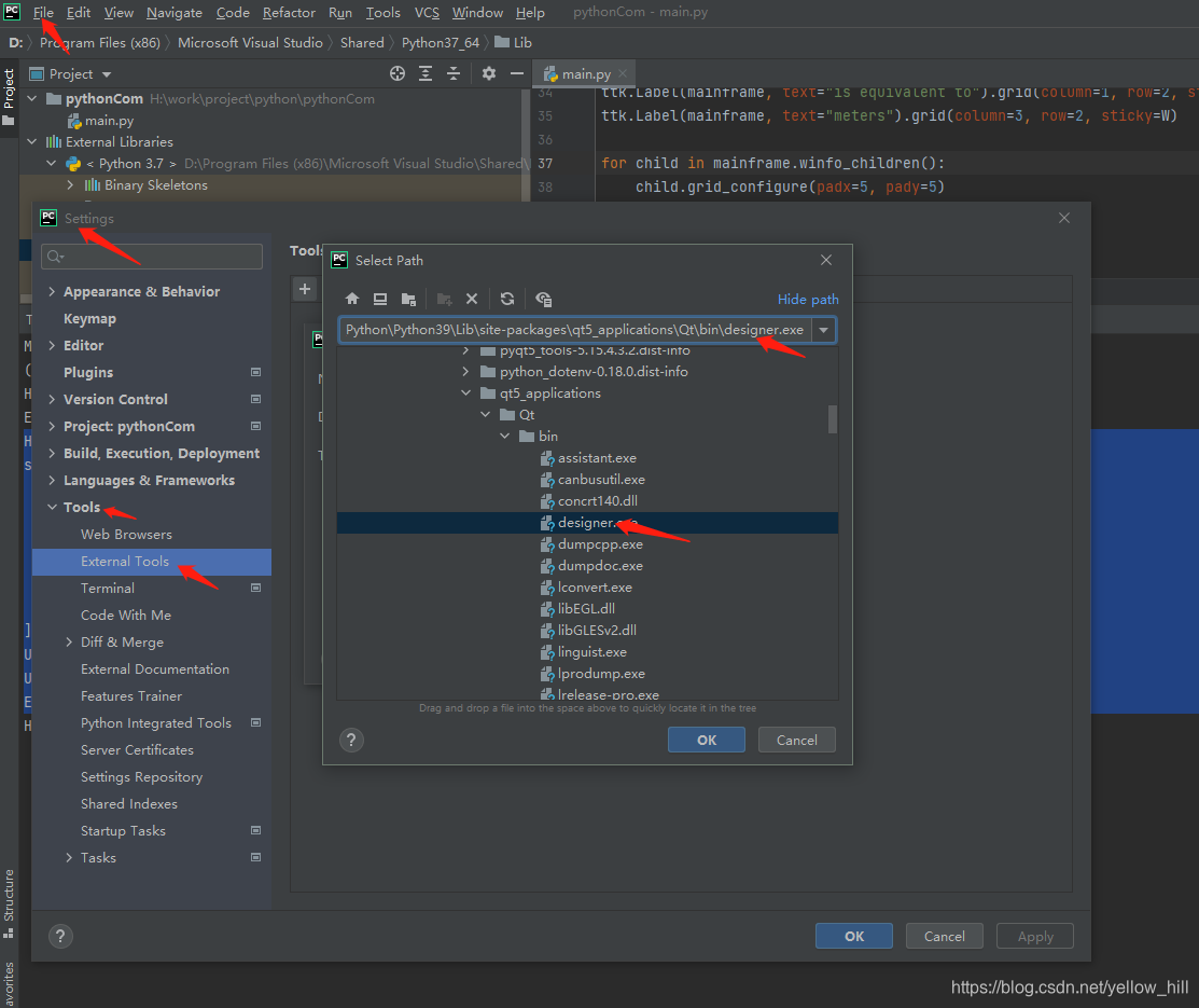 Python GUI界面编程 05 - 01 在Pycharm中的安装Pyqt工具，把QT Creator和Pycharm结合起来_pycharm安装qt creator-CSDN博客