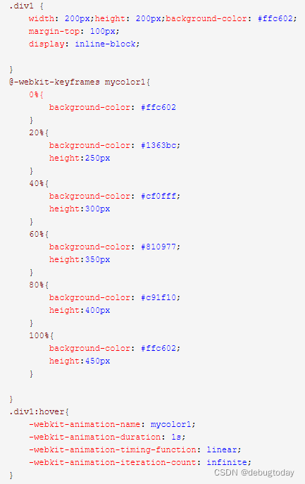 关于CSS动画@-webkit-keyframes的两种实现方式-CSDN博客