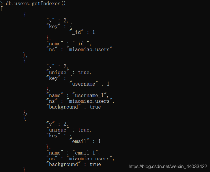MongoError: E11000 duplicate key error collection: miaomiao.users index: username_1 dup key ...