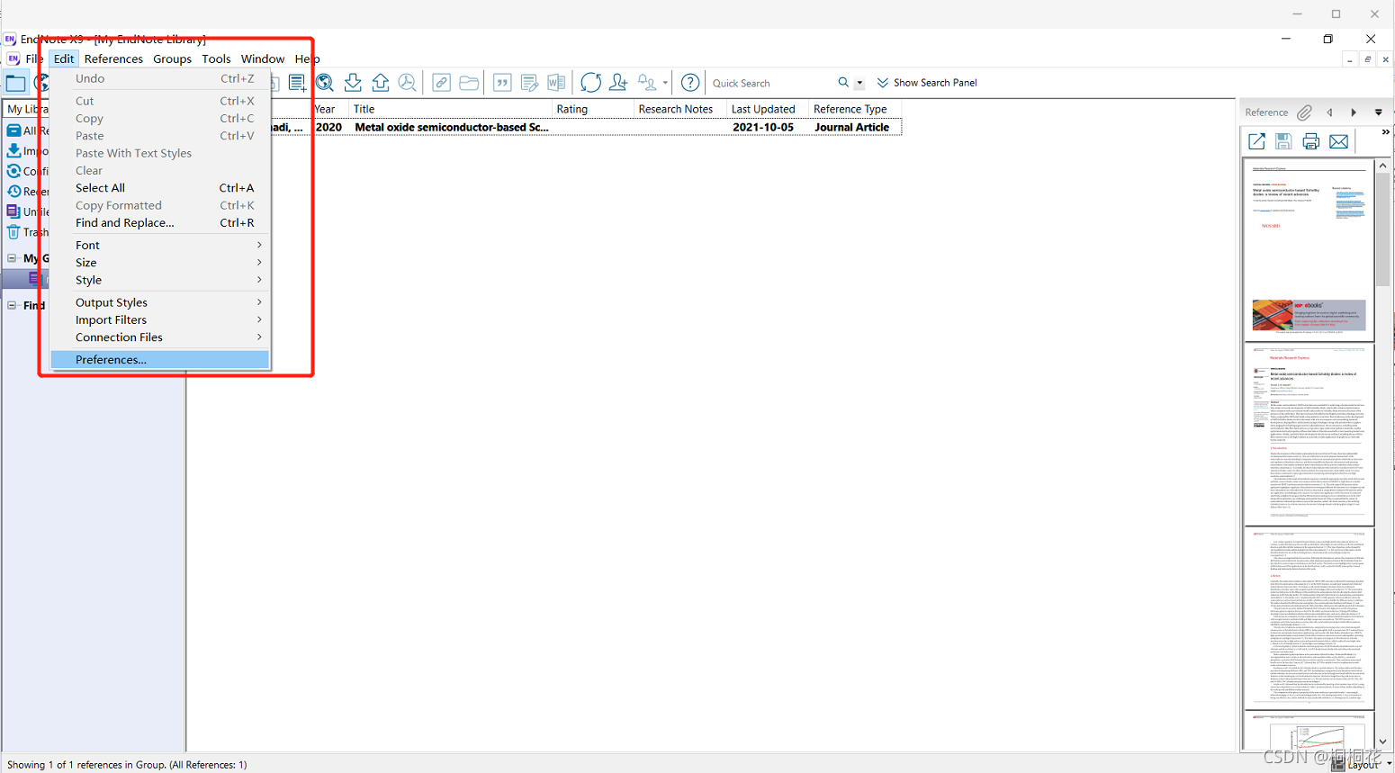 Endnote学习_endnote21 preview预览-CSDN博客