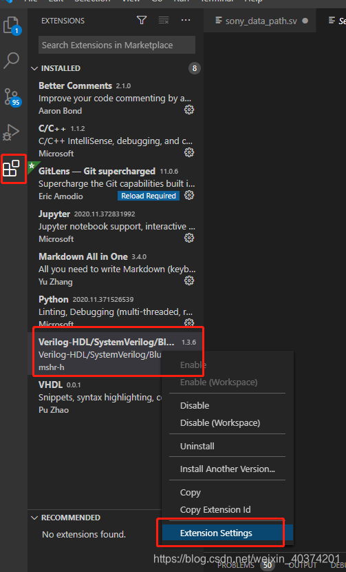 Vscode配置SystemVerilog 开发环境-CSDN博客