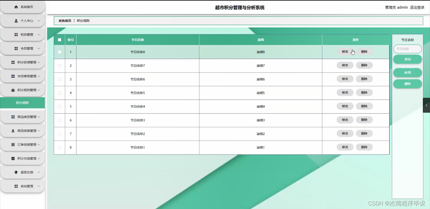 Java计算机毕业设计超市积分管理与分析系统（开题报告源码论文）超市会员积分管理系统毕业论文开题答辩 Csdn博客