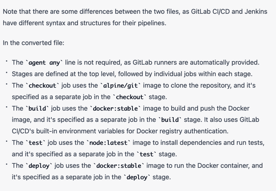 解放你的双手，让 ChatGPT 来帮你完成 Jenkins 到极狐GitLab CI 的迁移_怎么用chatgpt换yaml格式-CSDN博客