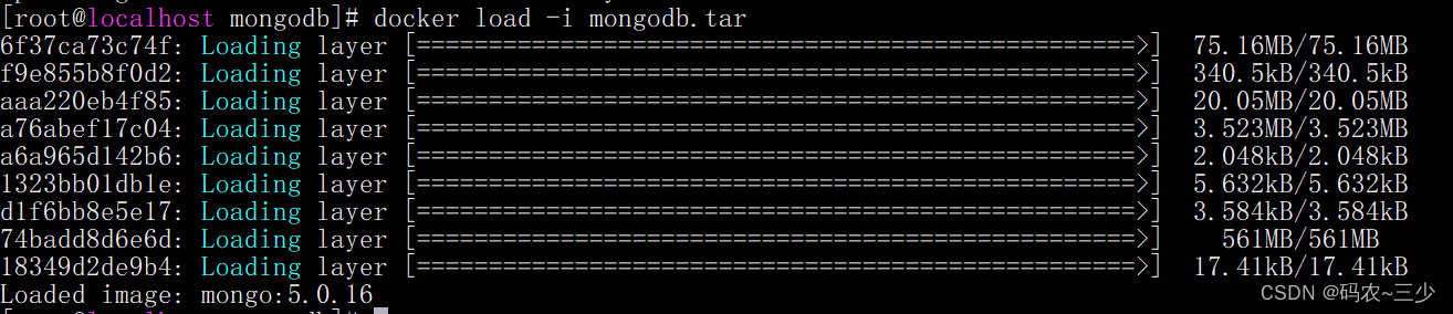 docker 离线部署 mongodb_docker离线安装monogodb-CSDN博客