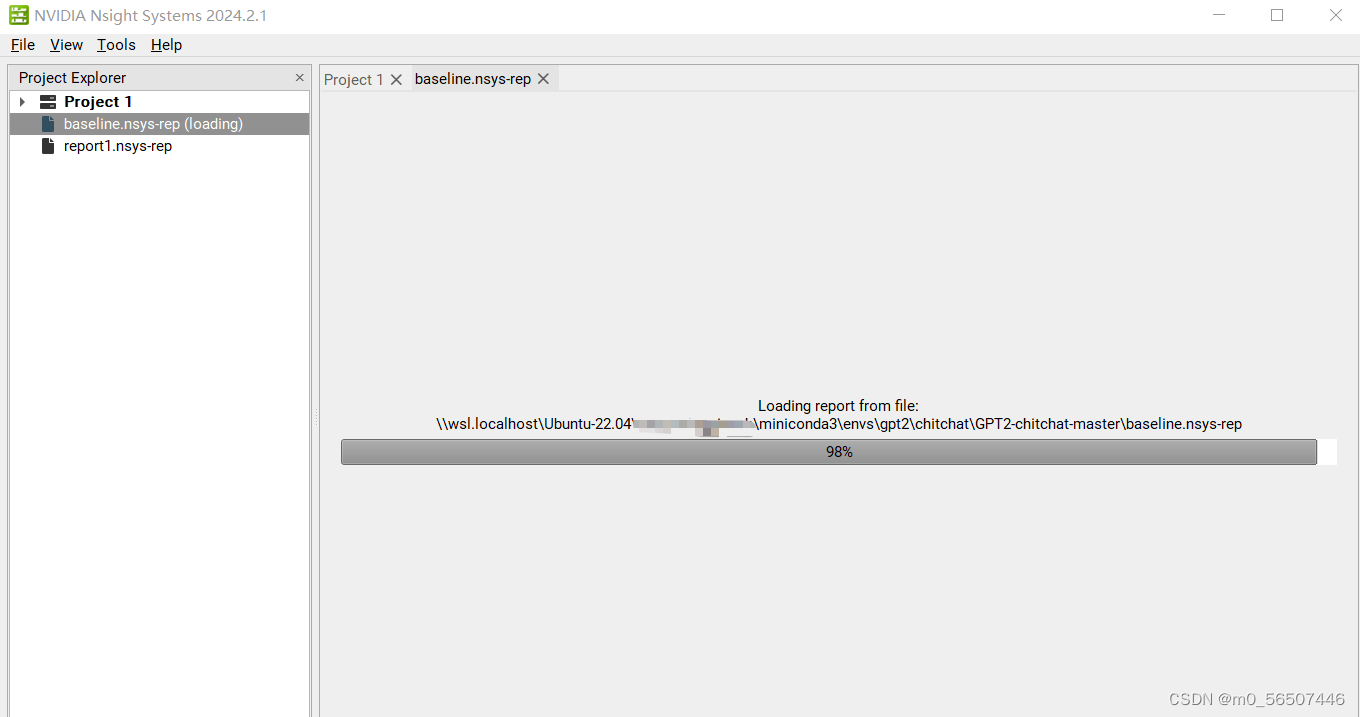 Windows系统下的Nsight Systems在打开.nsys-rep文件时一直卡在loading report from file 界面-CSDN博客