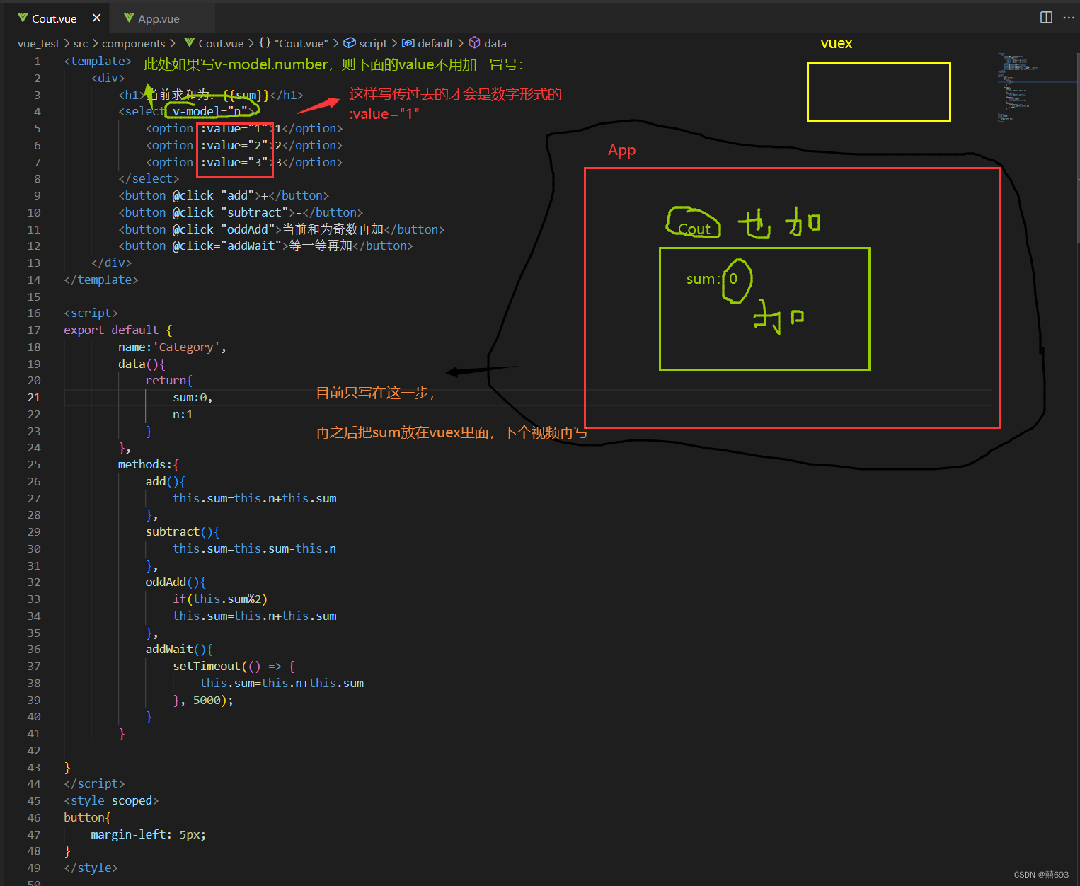 Day28_求和案例_纯vue版-CSDN博客