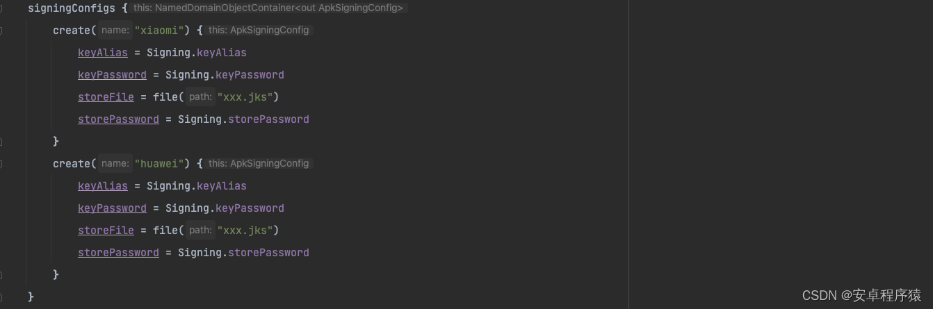 Kotlin build.gradle.kts配置productFlavors_build.gradle.kts signingconfigs ...