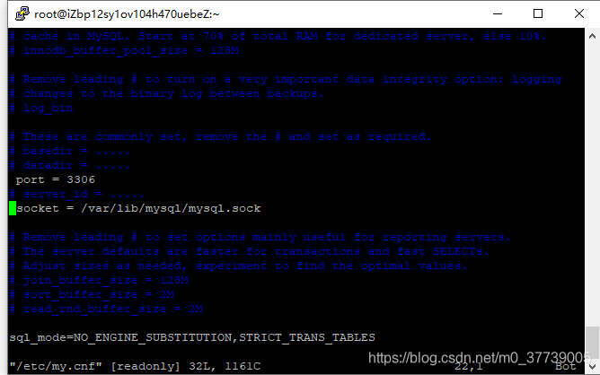 关于这个问题： Can‘t connect to local MySQL server through socket ‘/var/lib/mysql/mysql.sock‘ -CSDN博客