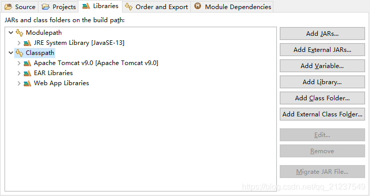 eclipse新建项目后add libraries的按钮全都是灰色_add library点不了-CSDN博客