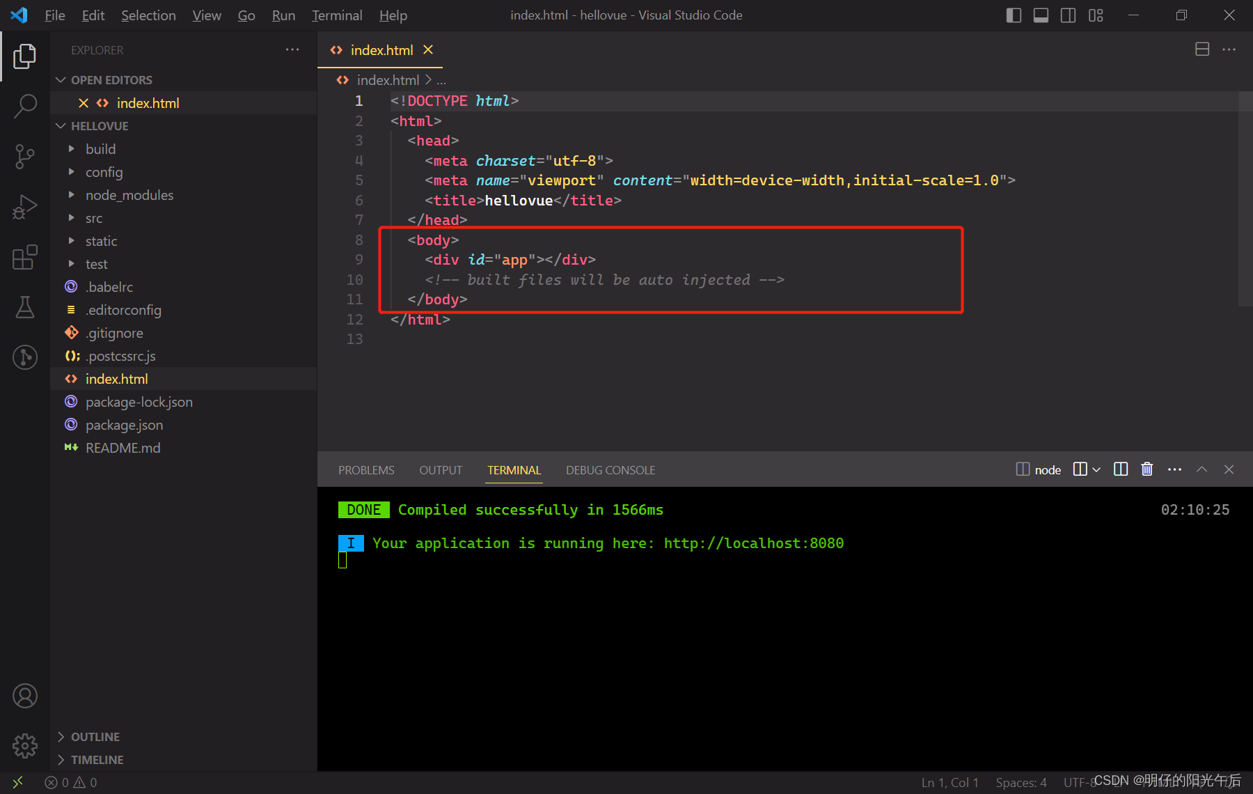 「网页开发｜前端开发｜Vue」01 快速入门：快速写一个Vue的HelloWorld项目_vue helloworld-CSDN博客