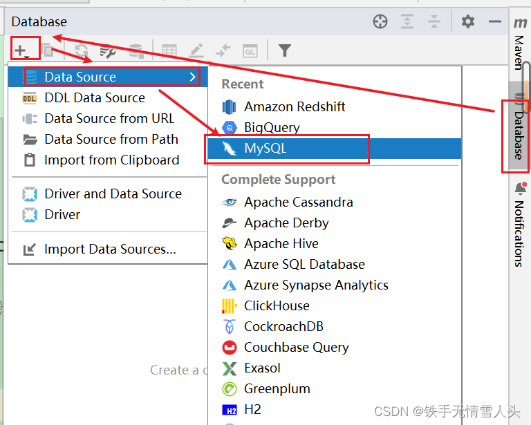 IDEA中Mybatis-X无法使用：Database选择MYSQL无反应_ideadatabase点击mysql没反应-CSDN博客