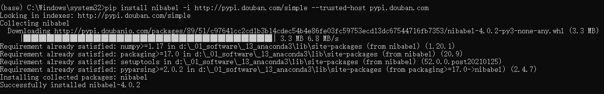 医学图像处理-安装nibabel包命令_nibabel安装-CSDN博客