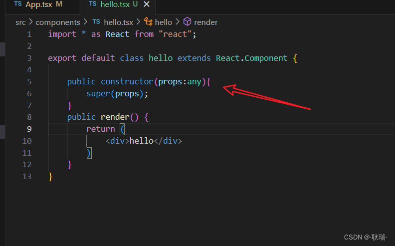 在 React+Typescript 项目环境中创建并使用组件_tsx编写react component-CSDN博客