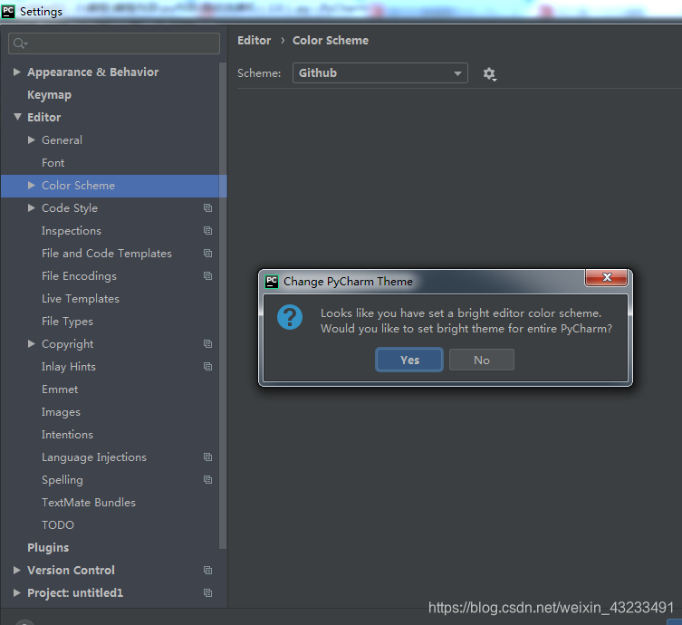 教你把Pycharm编辑器更改为黑色主题_pycharm黑色主题-CSDN博客