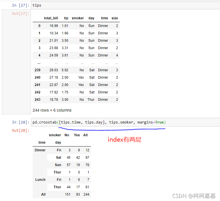 利用python进行数据分析——透视表与交叉表python 交叉表条件查询 Csdn博客