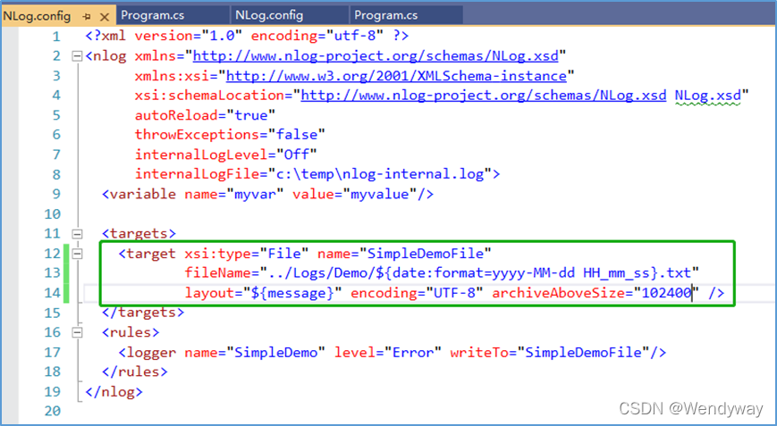 NLog日志框架-输出文件数量与大小控制_nlog archiveabovesize-CSDN博客