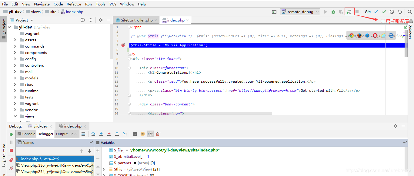 phpstorm xdebug yii2 远程调试_xdebug调试yii2接口-CSDN博客