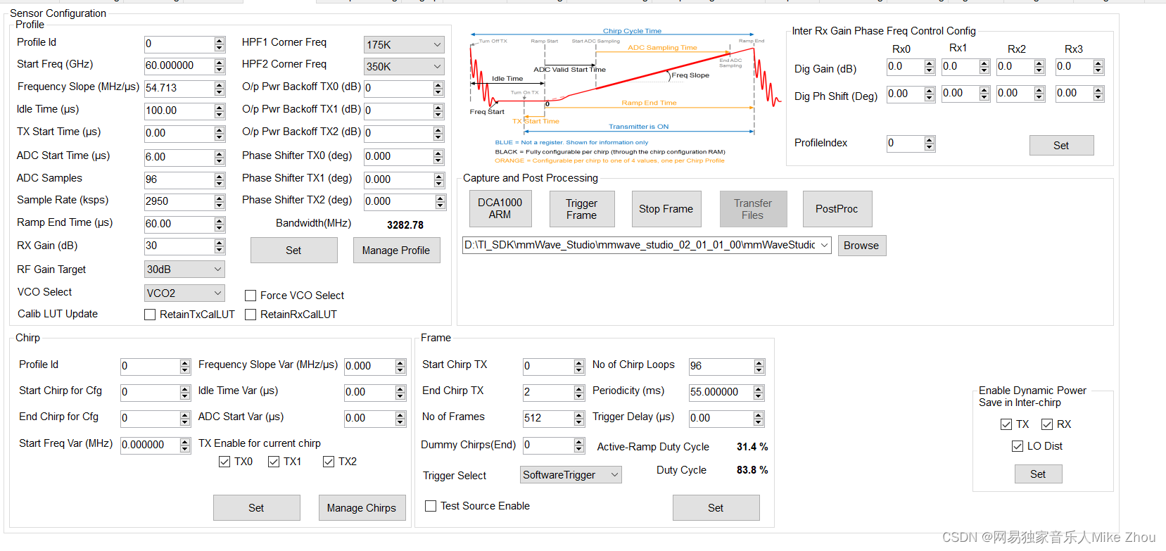 【TI毫米波雷达】DCA1000EVM+mmWave Studio数据采集的MIMO模式设置（多天线发射工作模式）_如何对dca1000evm采集到的数据生成点云-CSDN博客