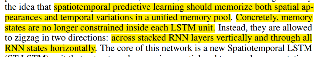【时空序列预测第三篇】PredRNN: Recurrent Neural Networks for Predictive Learning using Spatiotemporal LSTMs ...
